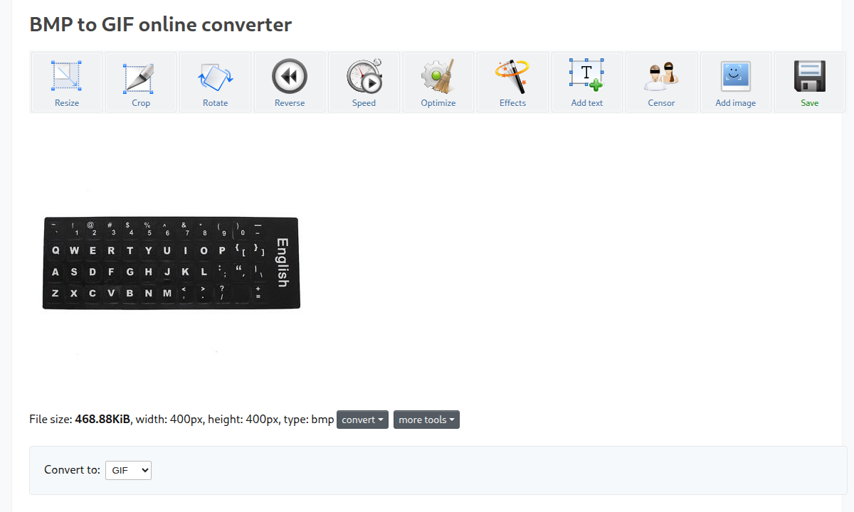 BMP to GIF online converter
