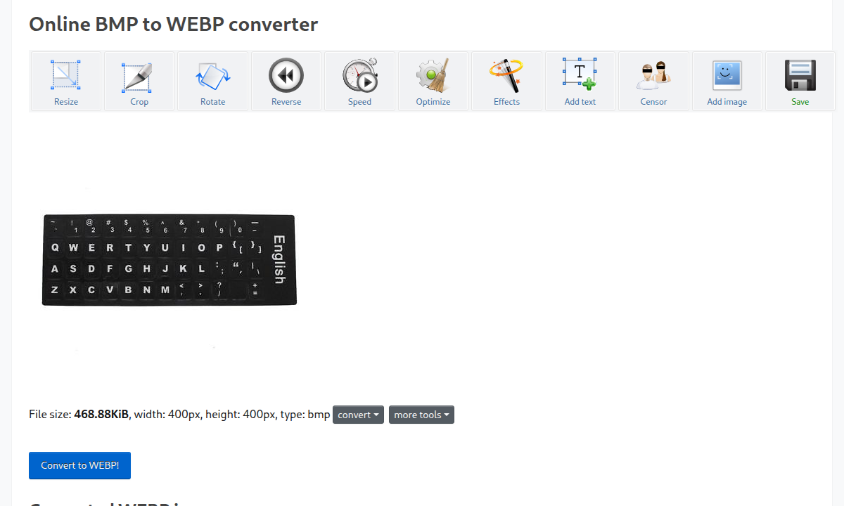 BMP to WEBP Converter