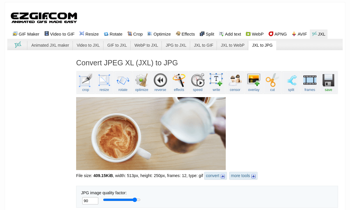 JXL to JPG online converter
