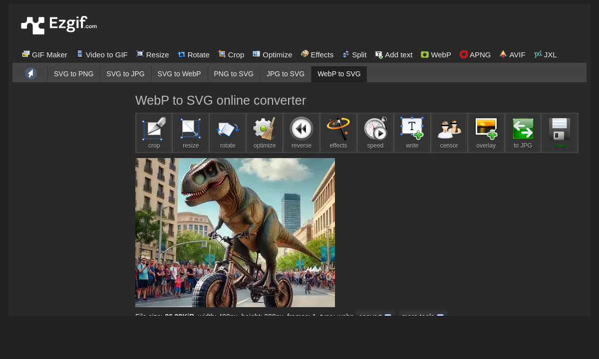 WebP to SVG online converter
